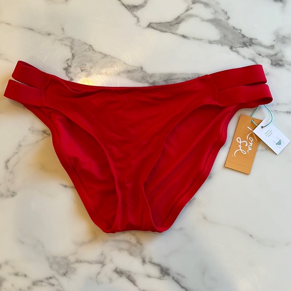 Kona Sol | Swim | Kona Sol Bikini Bottoms Lively Red M | Poshmark